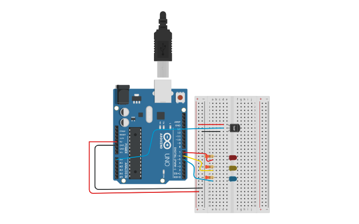 Circuit Design Sensor De Temperatura Tinkercad