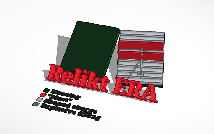 3D design Relikt ERA ~1/10 scale | Tinkercad