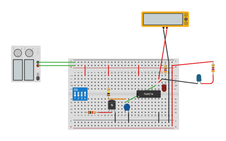 Circuit Design Funcionamiento Not Tinkercad