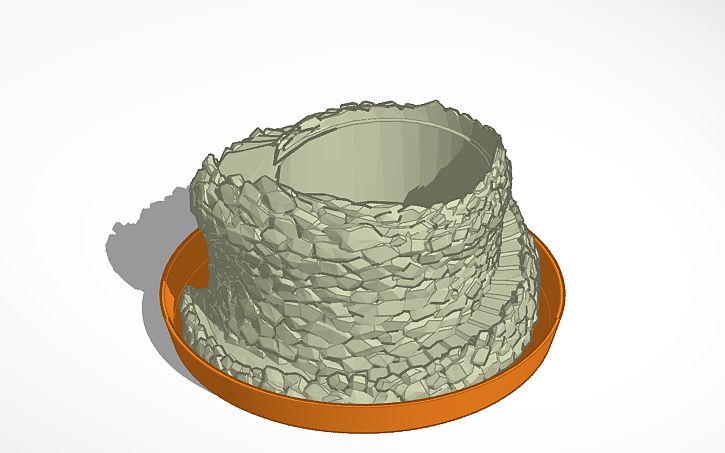 3D design pot - Tinkercad