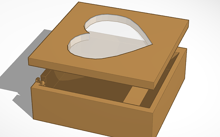 3D design Heart box - Tinkercad