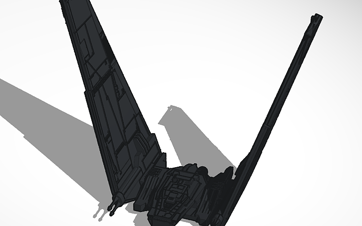 3D design Star Wars First Order Command Shuttle - Tinkercad