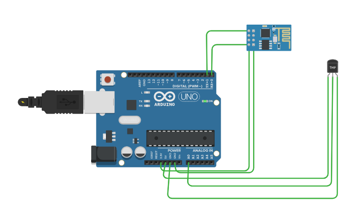 Circuit design send sensor data to smartphnone using bluetooth - Tinkercad Circuit design send sensor data to smartphnone using bluetooth - Tinkercad