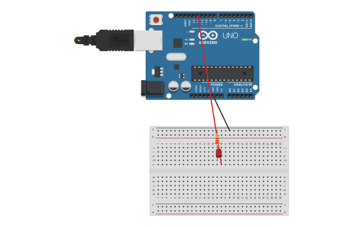 Circuit design Arduino 1 .1 - Tinkercad