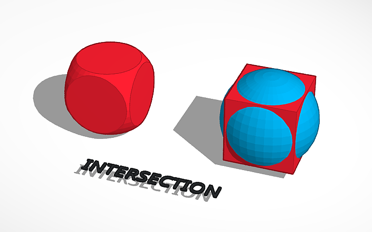 3d Design Boolean Operations Intersection Tinkercad