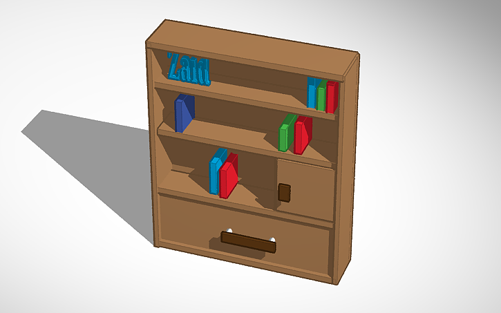 3D design Book Shelf | Tinkercad