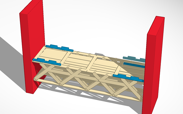 3D design Lift bridge design - Tinkercad