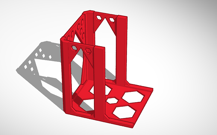 3D design Slim CD Case Stack Holder - Tinkercad