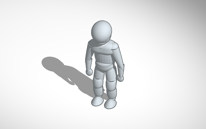 3D design Small Child Model V2 (Sad) - Tinkercad