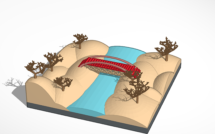 3D design Bridge - Tinkercad