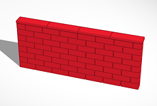 3D design Brick Wall | Tinkercad