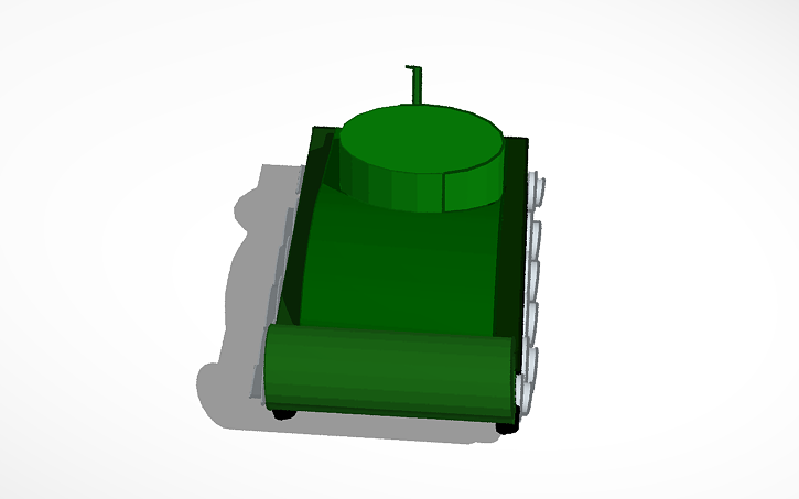 3D design Tank - Tinkercad