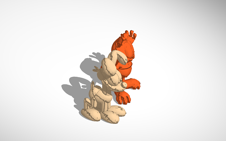3D design garfield - Tinkercad