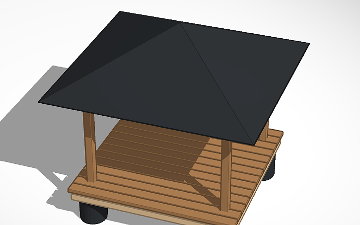 3D design gazebo - Tinkercad
