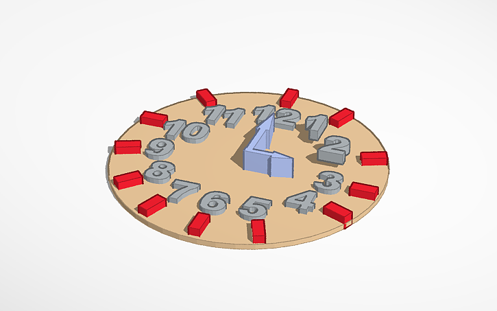 3D design Clock - Tinkercad