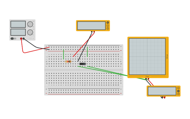 Circuit design zener diode - Tinkercad