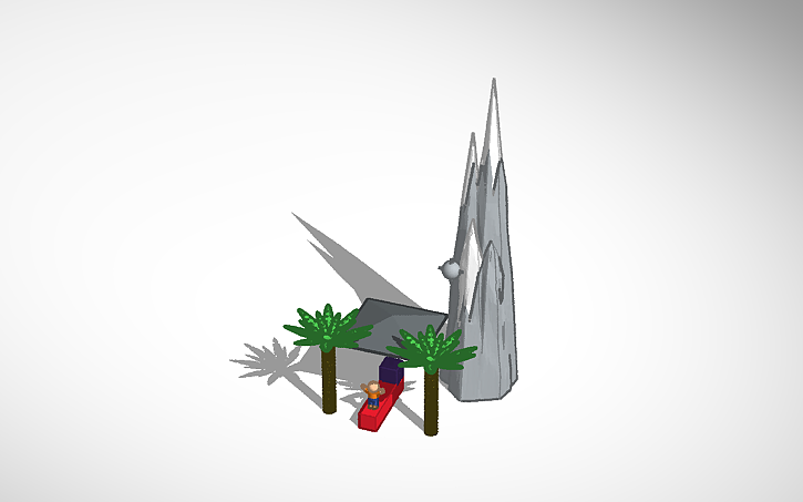 3D design mountain range - Tinkercad