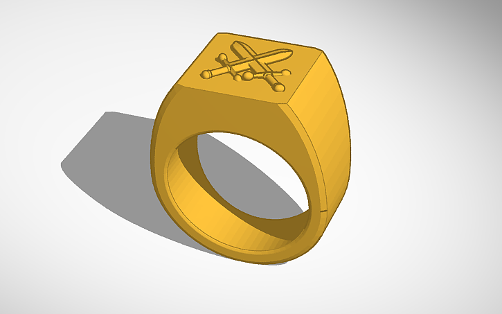 3D design Signet Ring 111 - Tinkercad