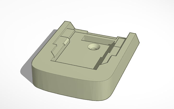 3D design Copy of DeWalt Battery Holder - Tinkercad