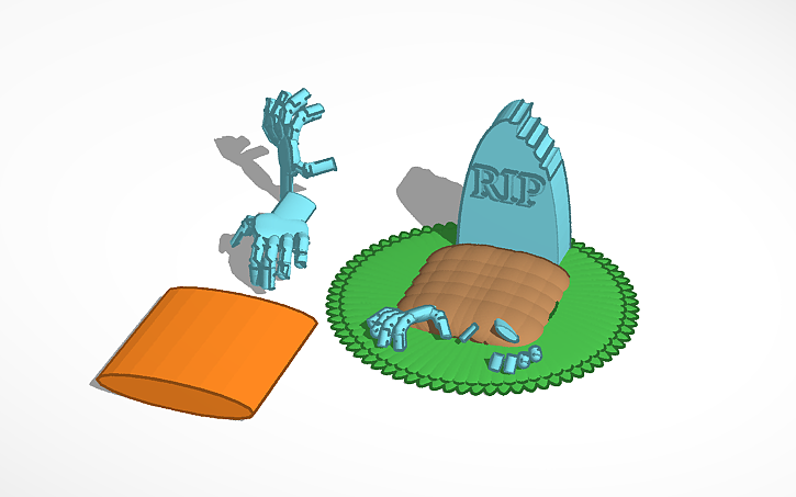 3D design Zombie - Tinkercad