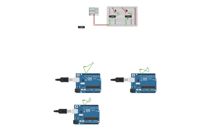 Circuit design LOGIC GATE CIRCUIT - Tinkercad
