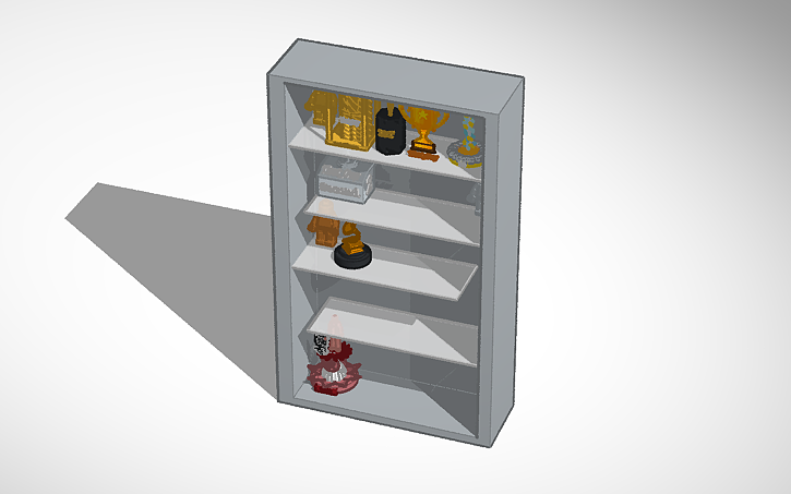 3D design Trophy Display Case - Tinkercad