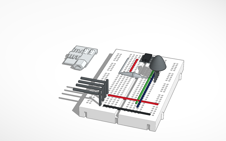 3D design Diagram Lcd controller | Tinkercad