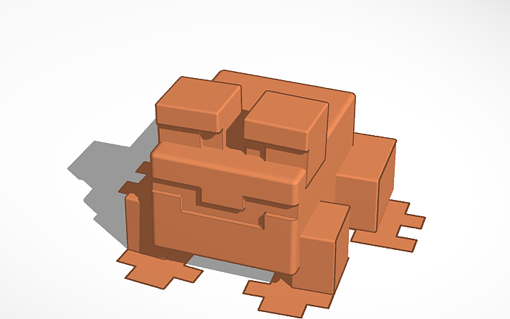3D design Frog Mini-figure - Tinkercad