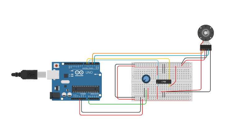 Circuit Design Dc Motor Speed Control Tinkercad