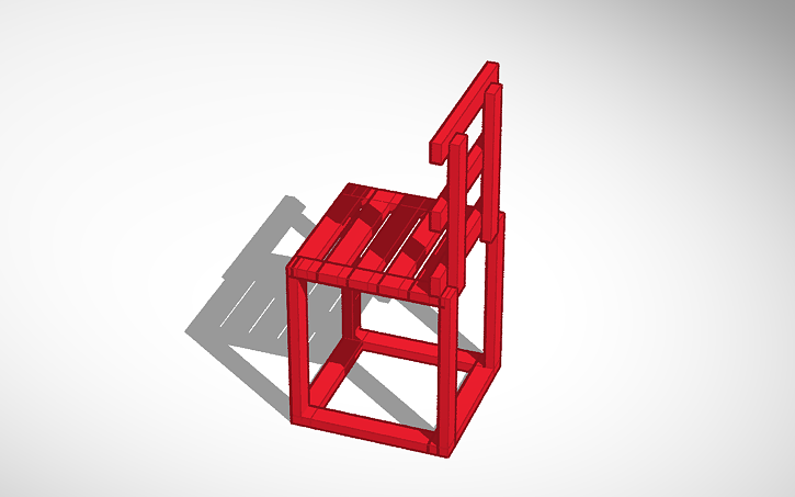 3D design Outdoor Chair - Tinkercad