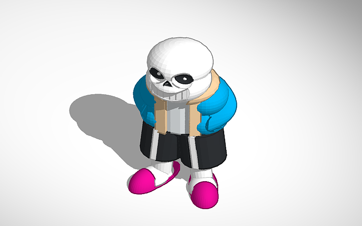 3D design undertale sans - Tinkercad
