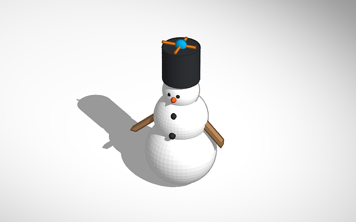 3D design Snowman Collab | Tinkercad