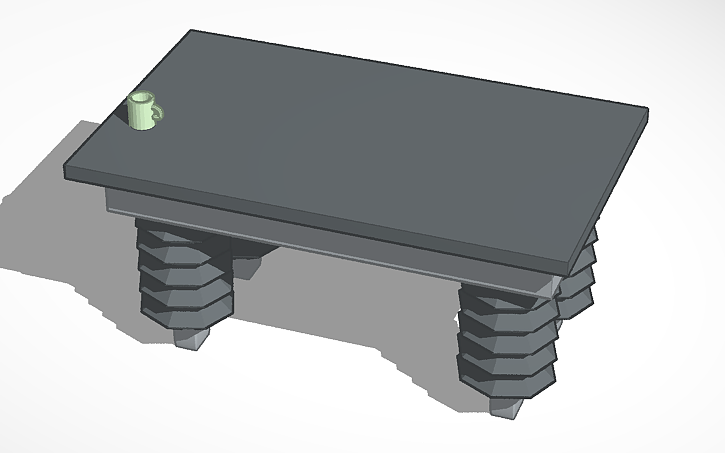 3D design table | Tinkercad
