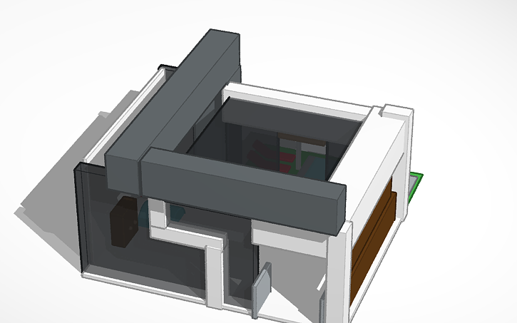 3D design la casa moderna - Tinkercad