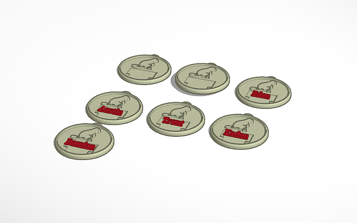 3D design Beaver Medal - Tinkercad