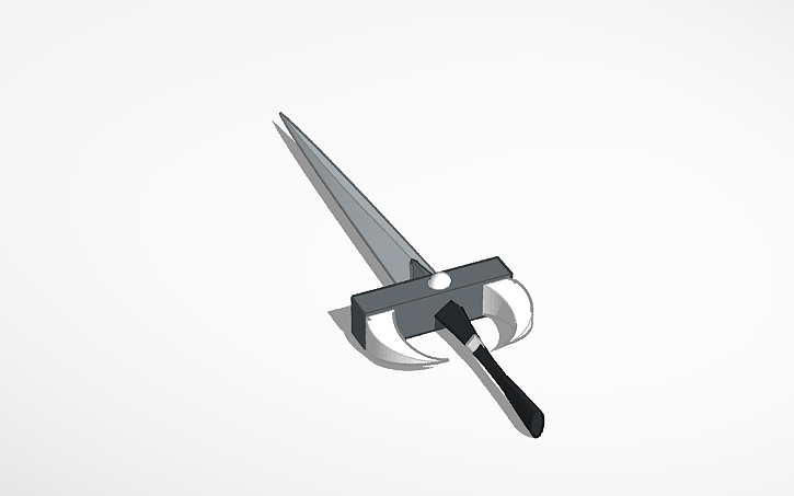 3D design hazbin hotel-nifftys dagger - Tinkercad