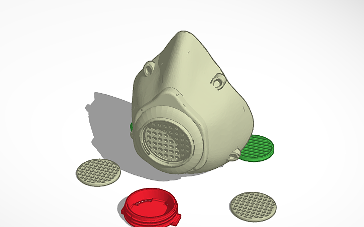 3D design Hybrid Montana Copper3d Mask | Tinkercad