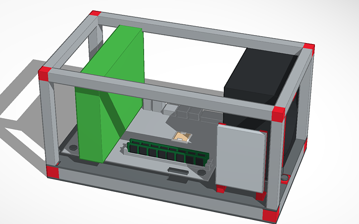 3D design pc build eef top | Tinkercad