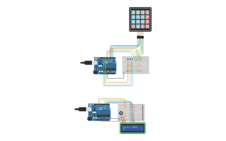 Circuit design Pract. 7 Arq. Mic. | Tinkercad