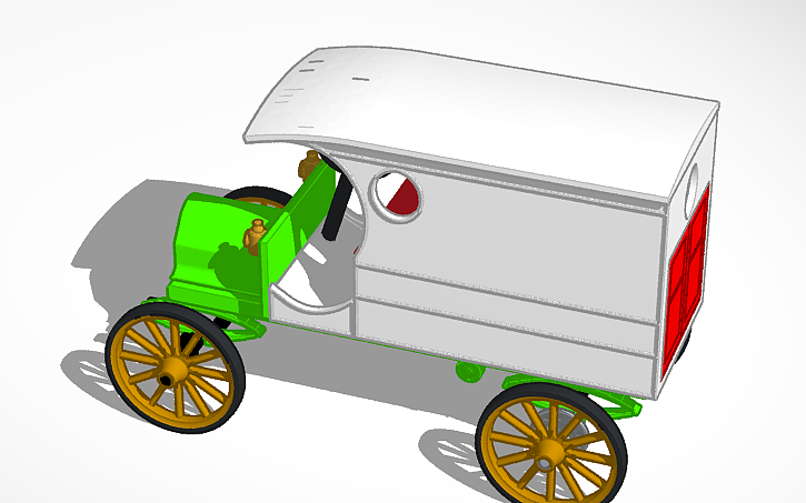 3D design Chase model d delivery truck (Sim Lab) - Tinkercad