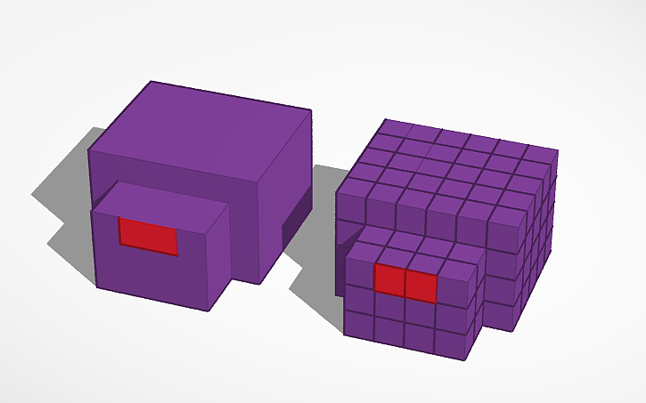 3D design Minecraft Endermite - Tinkercad