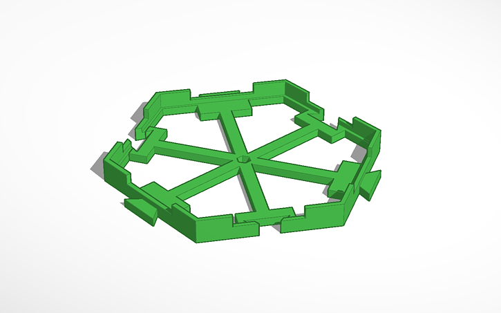 3D design Copy of Catan Hex Frame (test) mod. | Tinkercad