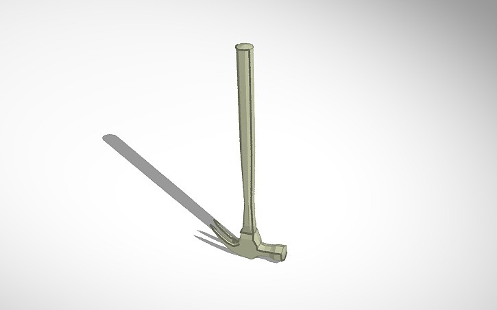 3D design hammer - Tinkercad