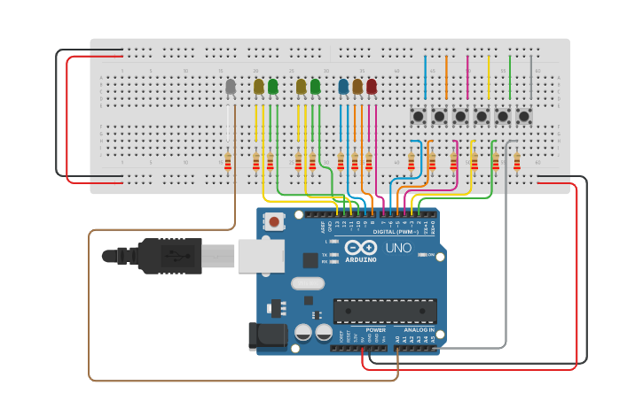 Circuit design Vending Machine - Tinkercad