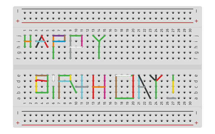 Circuit design Happy Birthday Tinkercad! | Tinkercad