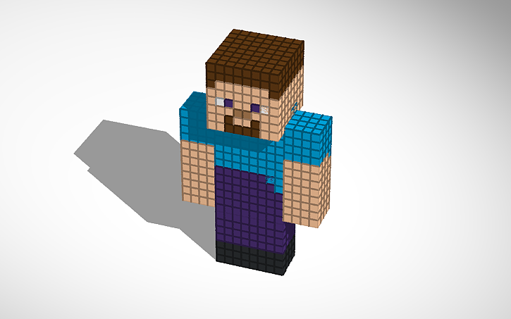 3D design Minecraft - Steve - Tinkercad