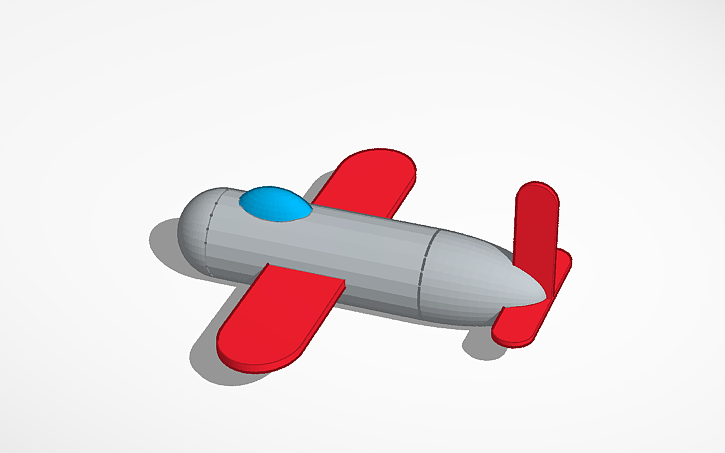 3D design airplane - Tinkercad