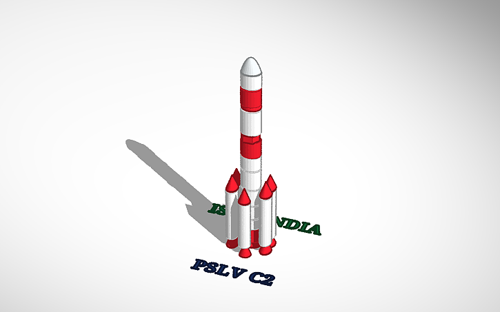3D design PSLV - Tinkercad