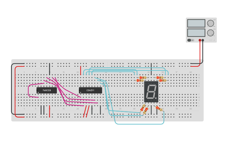 Circuit Design Cd4017 And Bit Counter Tinkercad