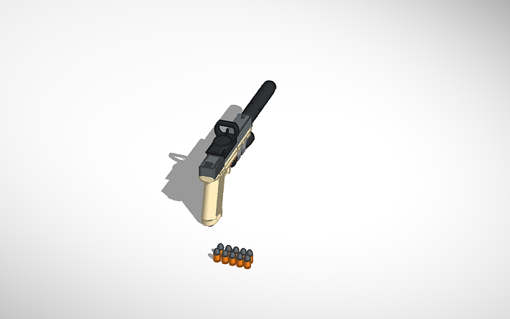 3D design war weapon - Tinkercad